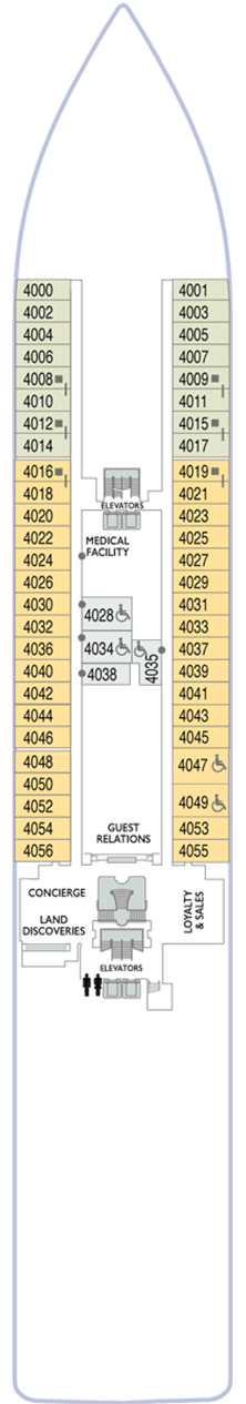 Azamara Quest Deck plan & cabin plan