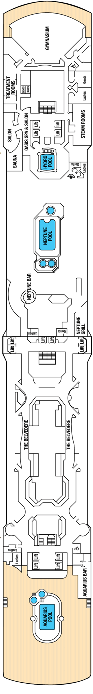 Arcadia Deck plan & cabin plan