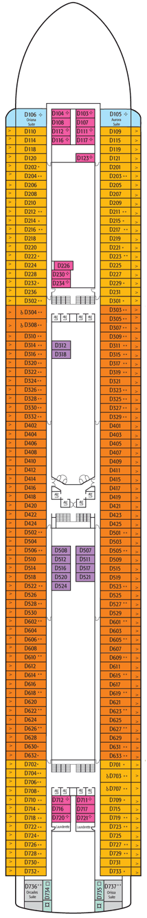 Azura Deck plan & cabin plan before 18/04/2015