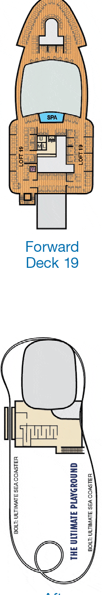 Carnival Jubilee Deck plan & cabin plan