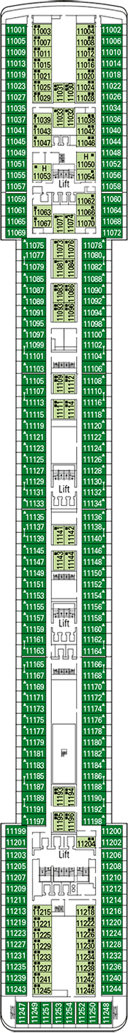 Deck plan MSC Musica from 25/03/2018