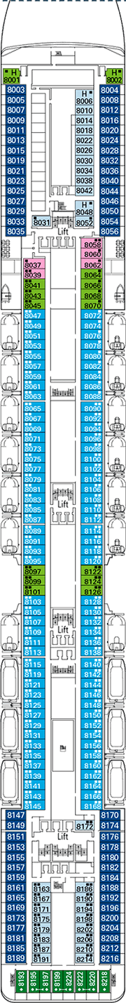Deck plan MSC Musica from 25/03/2018