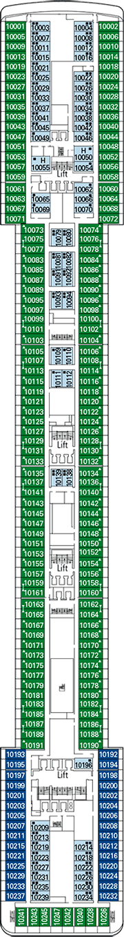 Deck plan MSC Musica from 25/03/2018