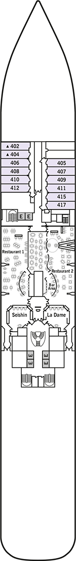 Silver Spirit Deck plan & cabin plan