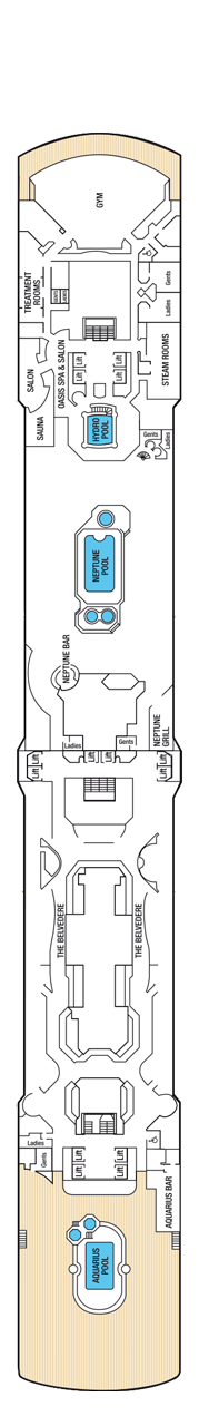 Arcadia Deck plan & cabin plan