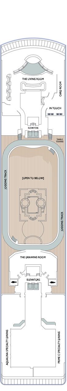 Azamara Pursuit Deck plan & cabin plan from 15/10/2018 until 31/12/2019
