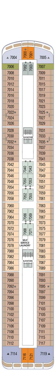 Azamara Quest Deck plan & cabin plan