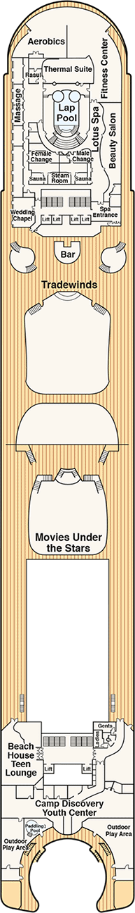 Caribbean Princess Deck plan & cabin plan