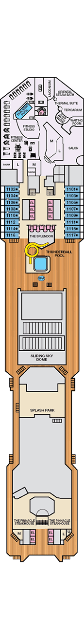 Carnival Splendor Deck plan & cabin plan Carnival Splendor Deck plan & cabin plan