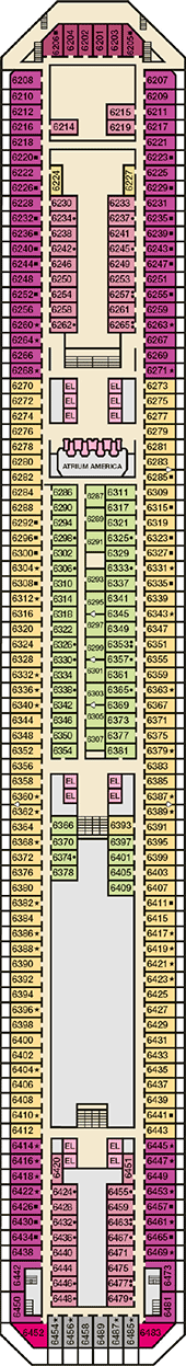 Carnival Valor Deck plan & cabin plan