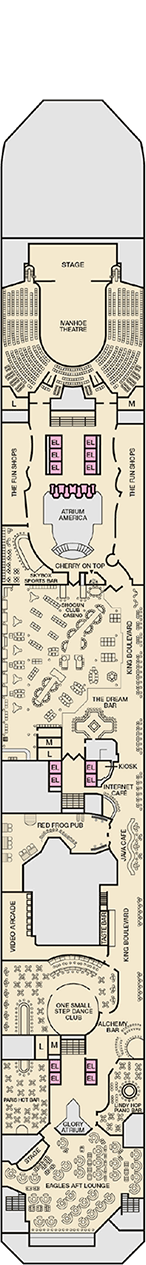 Carnival Valor Deck plan & cabin plan