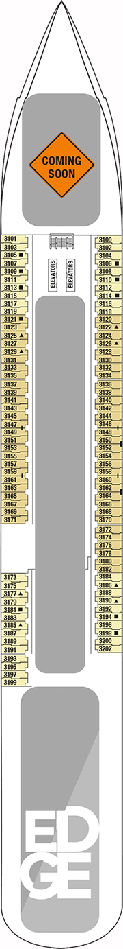 Celebrity Edge Deck plan & cabin plan