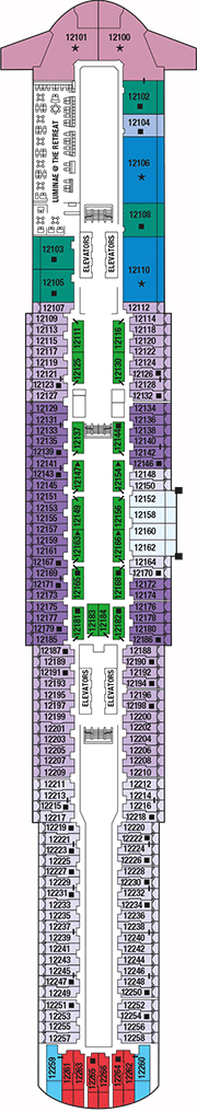 Celebrity Edge Deck plan & cabin plan