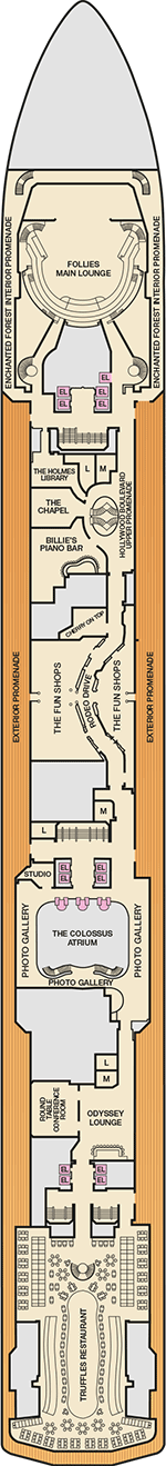 Carnival Legend Deck plan & cabin plan