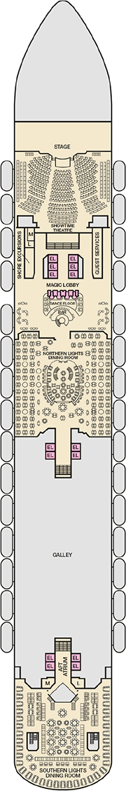 Carnival Magic Deck plan & cabin plan