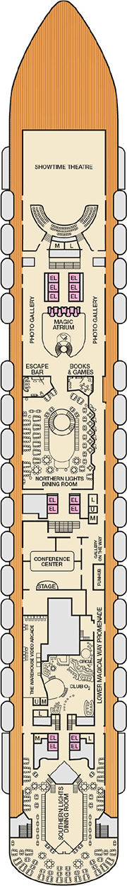 Carnival Magic Deck plan & cabin plan