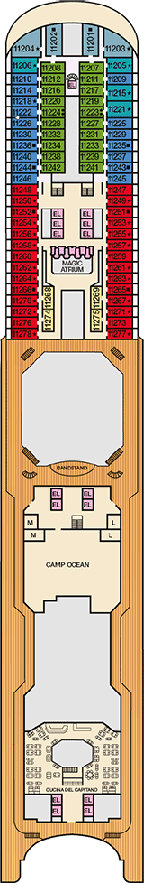 Carnival Magic Deck plan & cabin plan