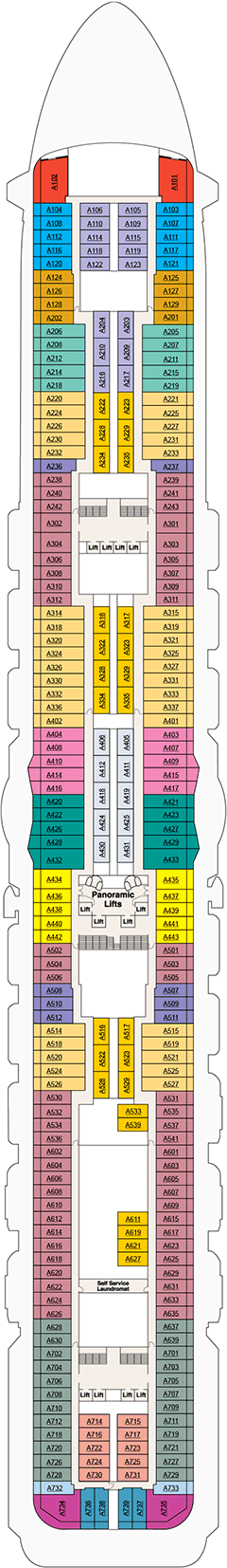 Sky Princess Deckplan & Kabinen-Plan