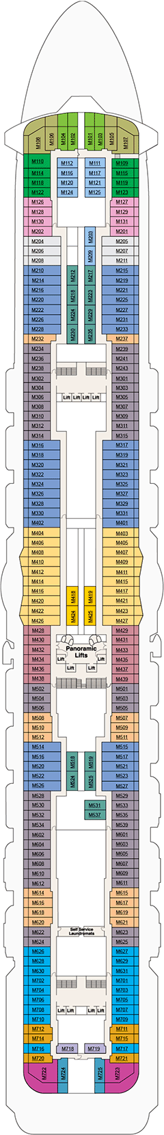 Sky Princess Deckplan & Kabinen-Plan