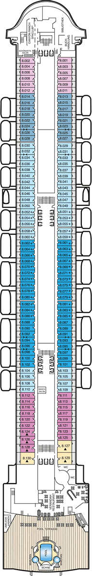 Queen Mary 2 Deck plan & cabin plan