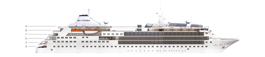 Silver Wind Deck plan & cabin plan