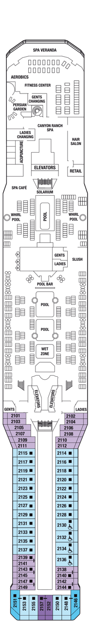 Celebrity Eclipse Deck plan & cabin plan