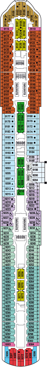 Celebrity Edge Deck plan & cabin plan