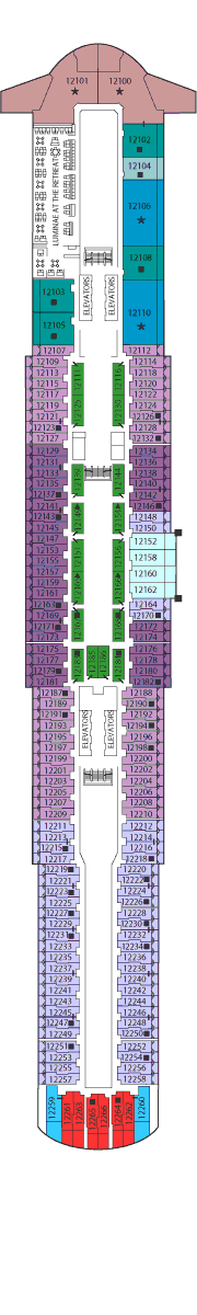 Celebrity Edge Deck plan & cabin plan