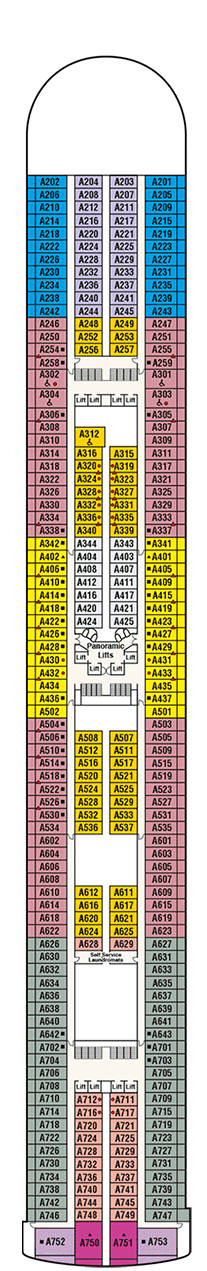 Emerald Princess Deck plan & cabin plan