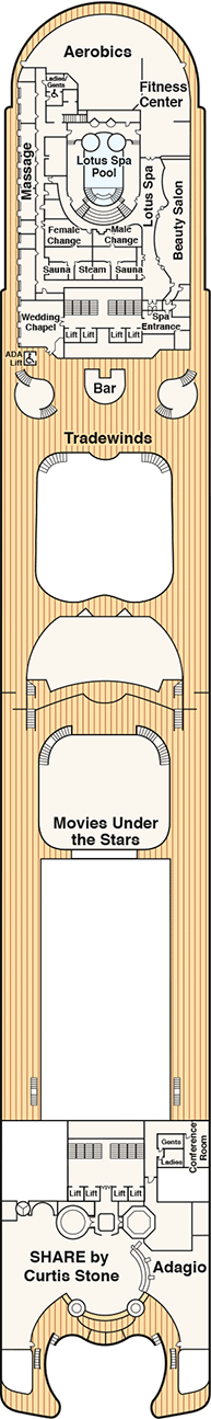 Emerald Princess Deck plan & cabin plan