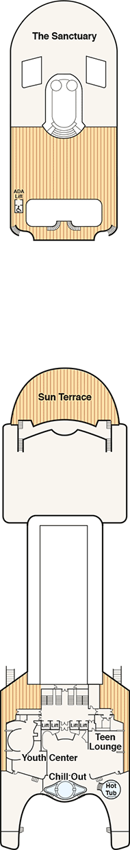 Emerald Princess Deck plan & cabin plan