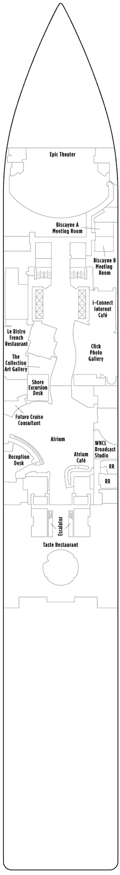 Norwegian Epic Deck plan & cabin plan