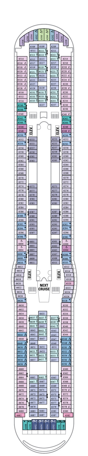 Explorer of the Seas Deck plan & cabin plan