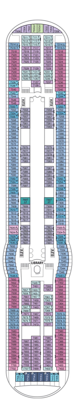 Freedom of the Seas Deck plan & cabin plan