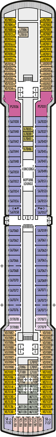 Eurodam Deck plan & cabin plan