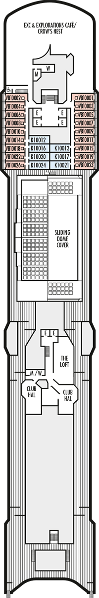 Oosterdam Deck plan & cabin plan