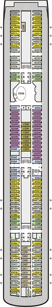 Volendam Deck plan & cabin plan