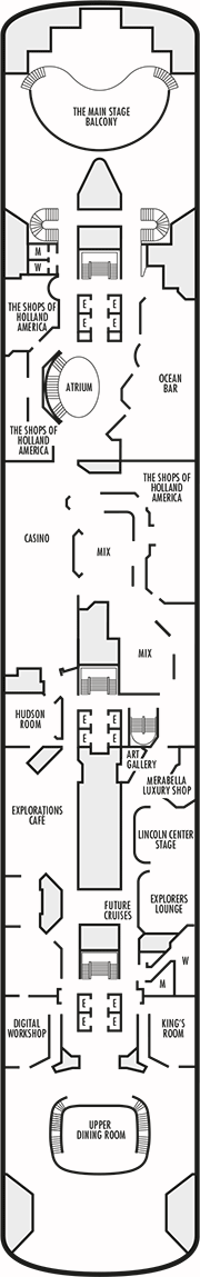 Volendam Deck plan & cabin plan
