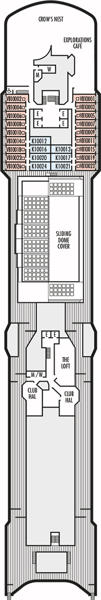 Westerdam Deck plan & cabin plan
