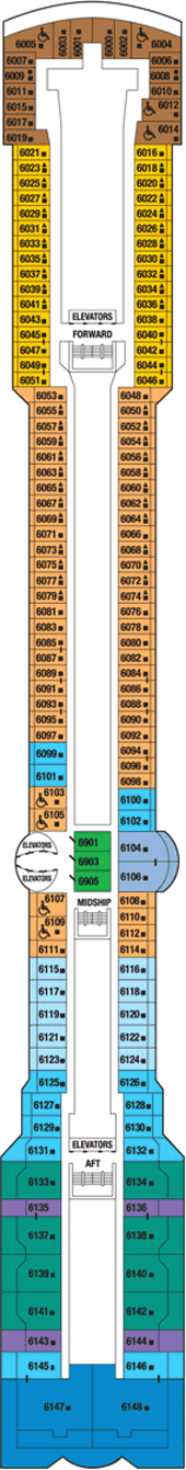 Celebrity Infinity Deck plan & cabin plan