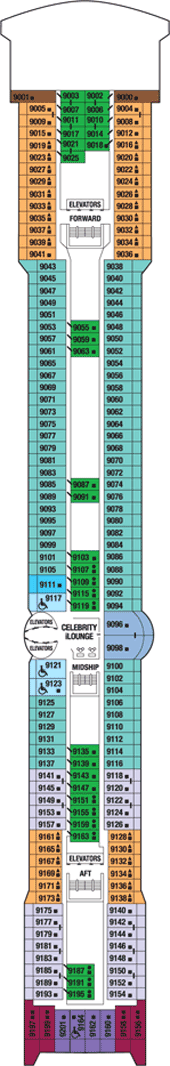 Celebrity Infinity Deck plan & cabin plan