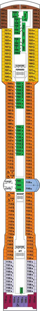 Celebrity Infinity Deck plan & cabin plan
