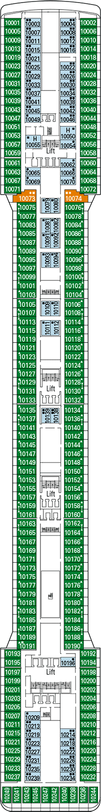 MSC Magnifica Deck plan & cabin plan