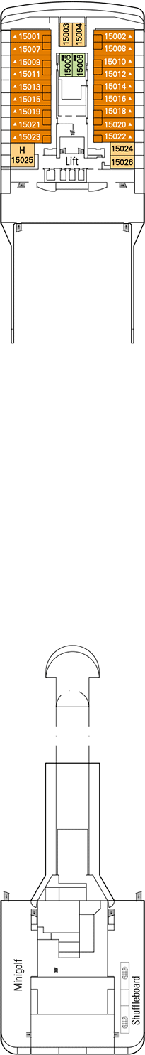 MSC Musica Deck plan & cabin plan