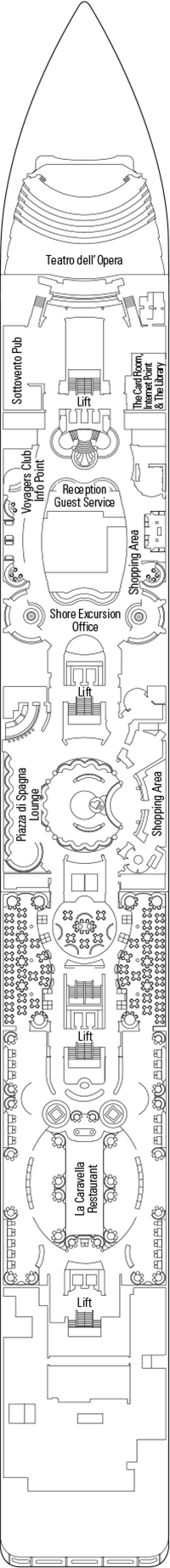MSC Opera Deck plan & cabin plan