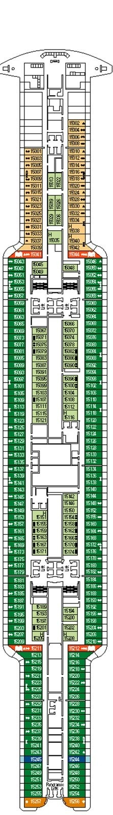 MSC Seashore Deckplan & Kabinen-Plan