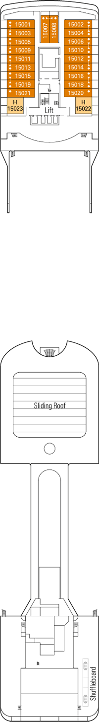 MSC Magnifica Deck plan & cabin plan