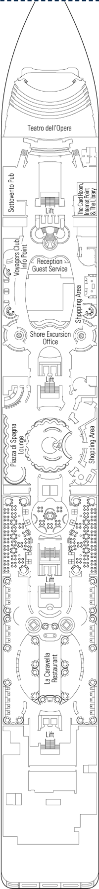 MSC Opera Deck plan & cabin plan