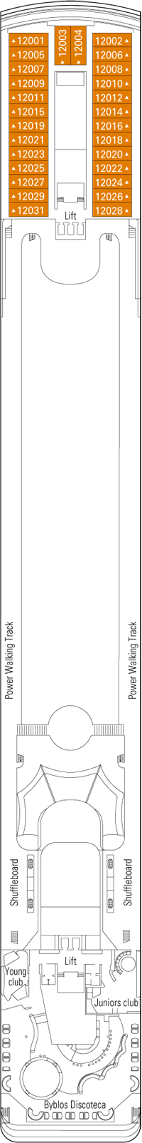 Decksplan MSC Opera ab 10.05.2016