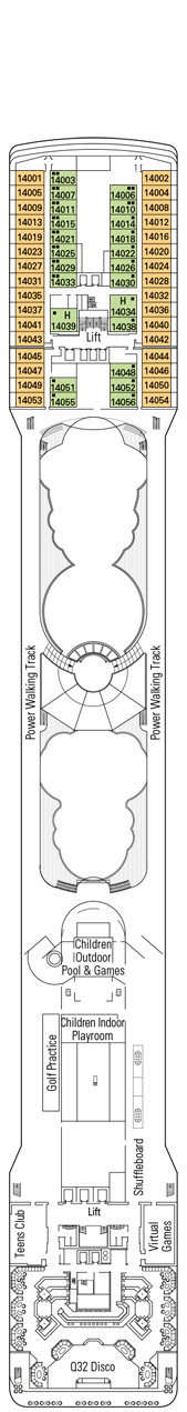 MSC Musica Deck plan & cabin plan